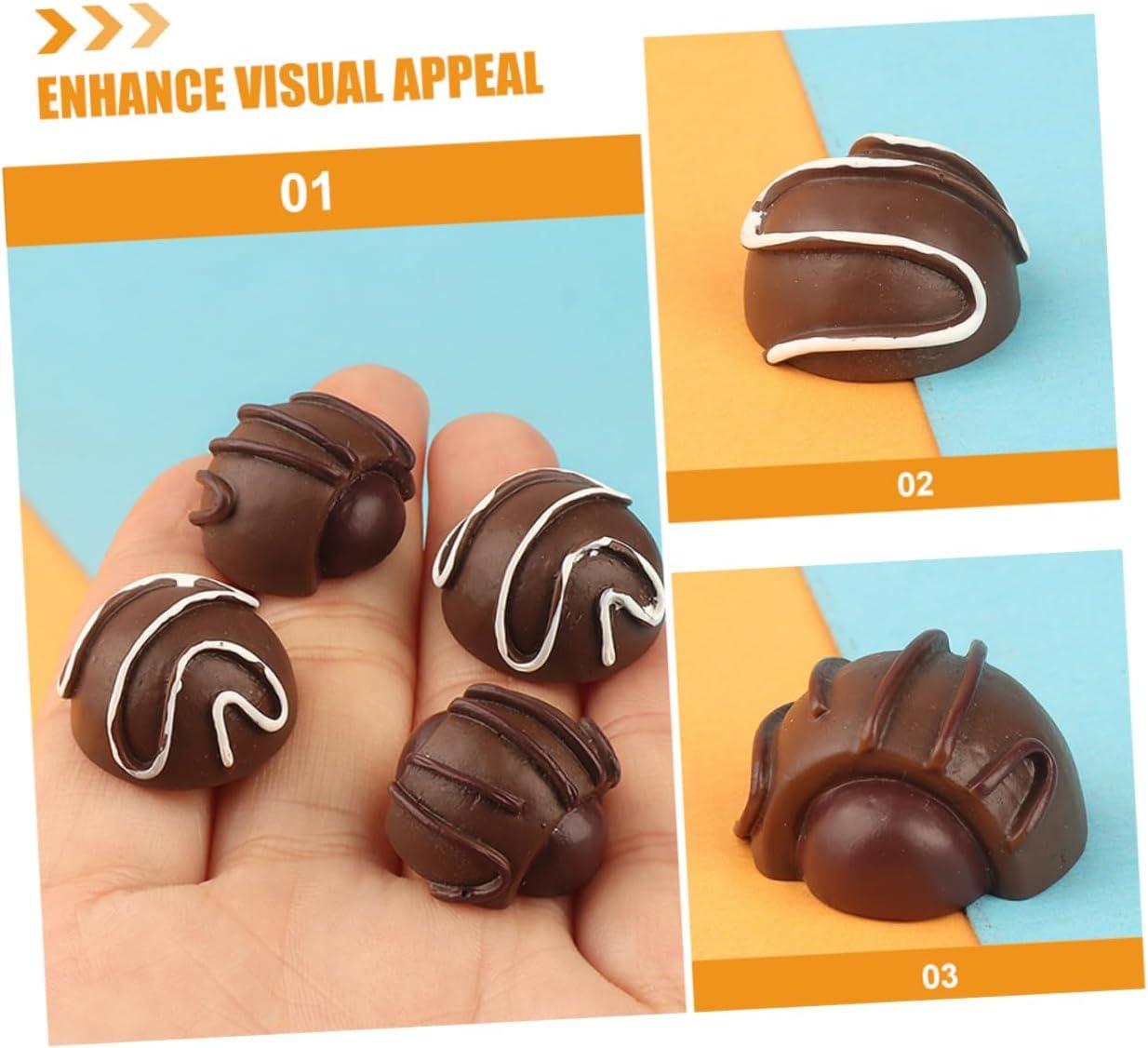 ERINGOGO 12pcs Simulation Chocolate Models Interesting Fake Chocolate ...