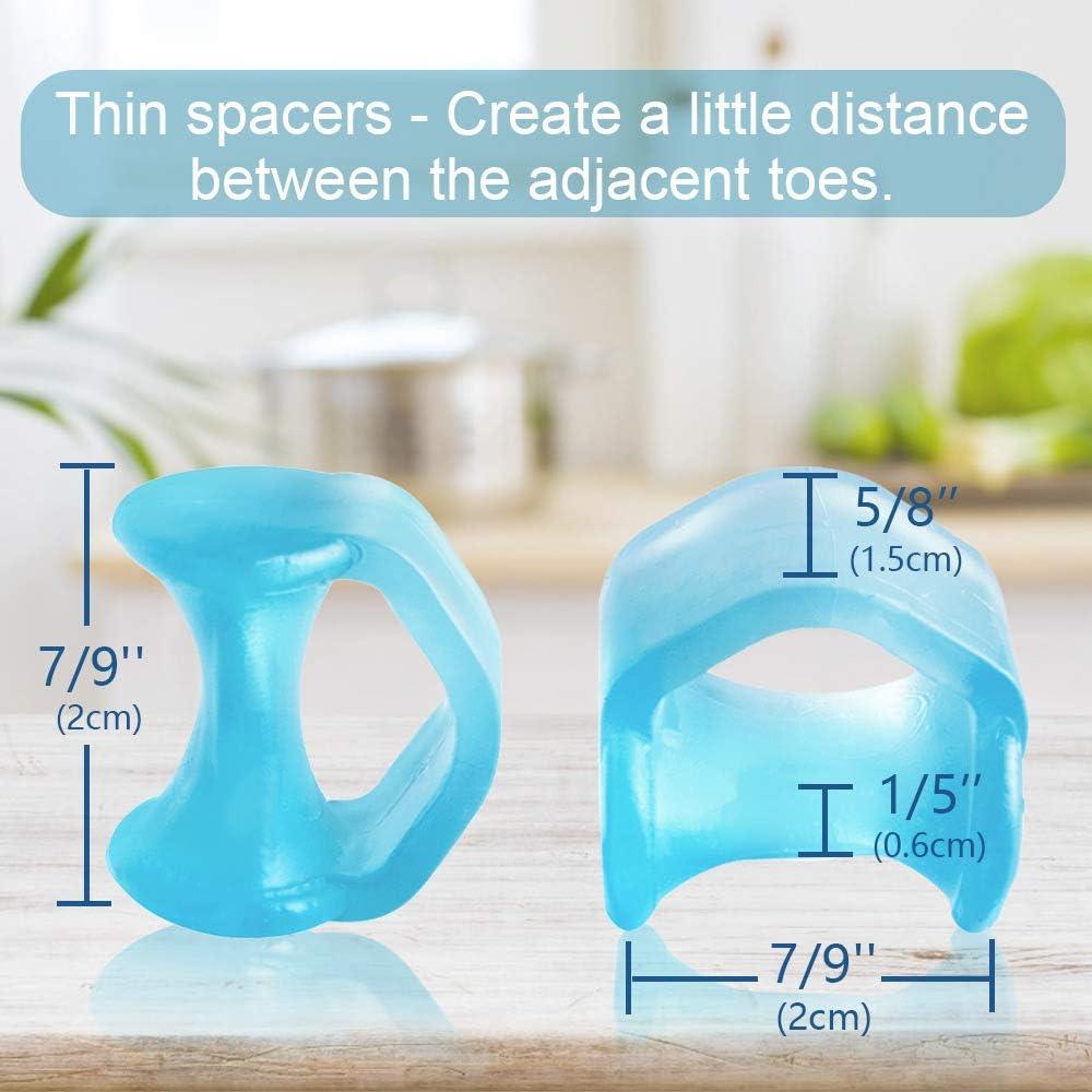Povihome Gel Pinky Toe Spacers (12 Pack) - Overlapping Toe Cushions for ...