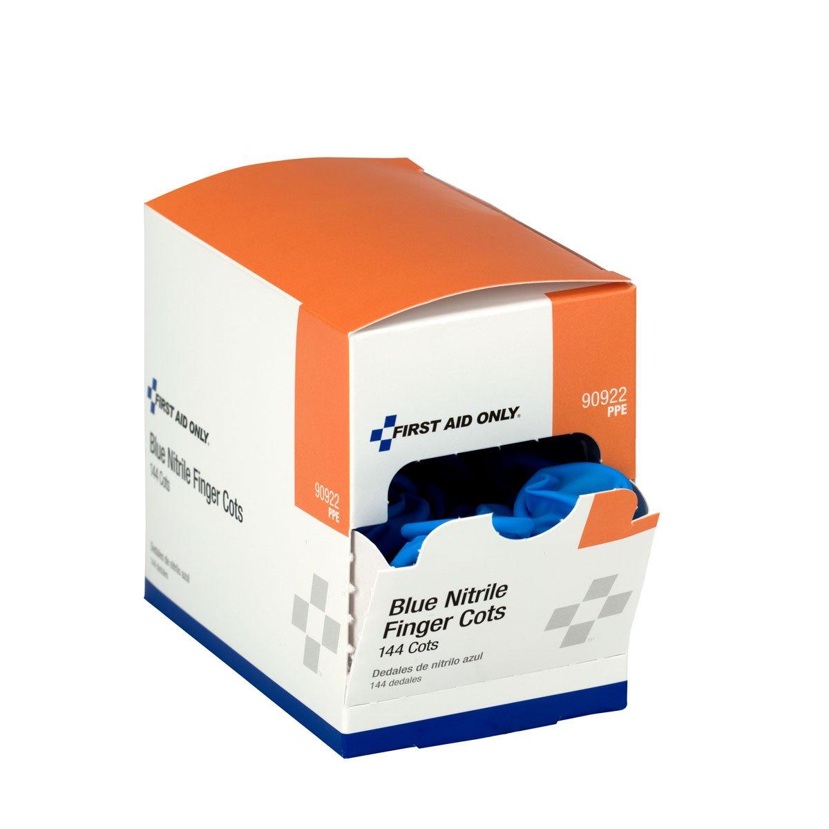 First Aid Only Nitrile Finger Cots 144 Piece - Finger Protectors (90922 ...