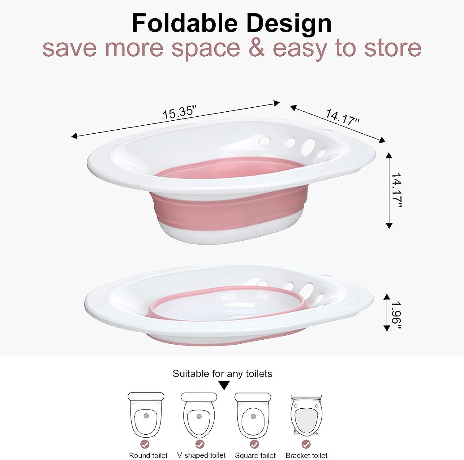 Sitz Bath Basin for Postpartum & Anal Care - Hemorrhoids & Perineum ...