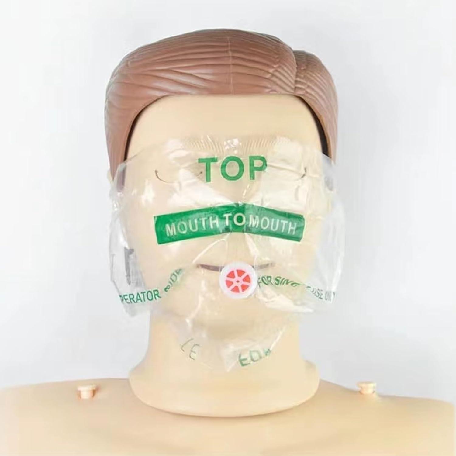 First Aid Ventilation Mask Set - 4 Key Ring Masks Breathing Barriers ...
