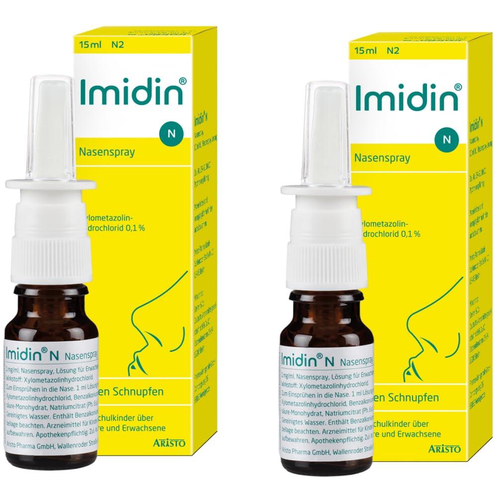 Imidin N Nasal Spray - Double Pack (2x15 ml) | Effective Cold Relief ...
