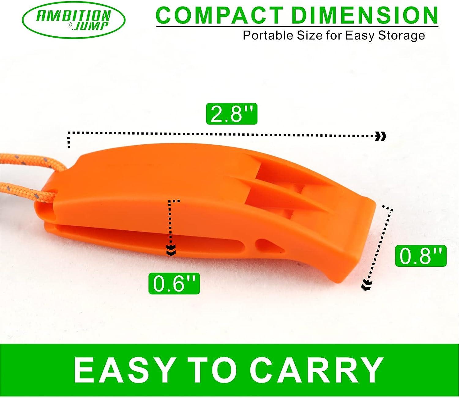 AMBITIONJUMP Emergency Whistle with Lanyard - Loud Safety Whistle for ...