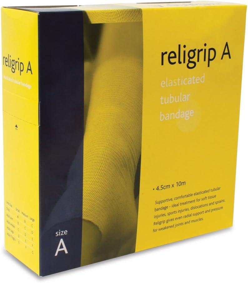 Religrip Elasticated Tubular Bandage Size A 4.5cm x 10m - White ...