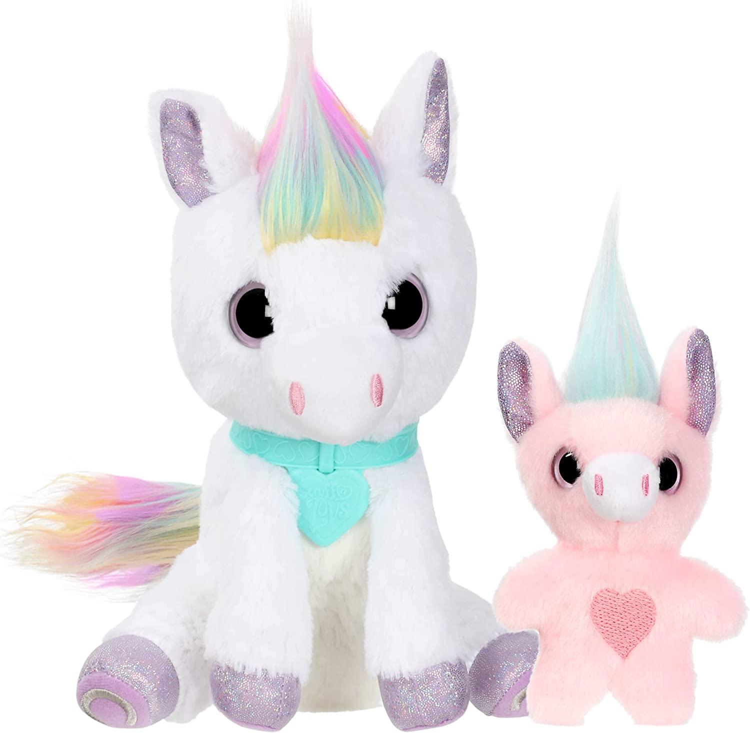 Little Live Pets Scruff-a-Luvs Pastel Rainbow Mom & Baby Set - Wash ...