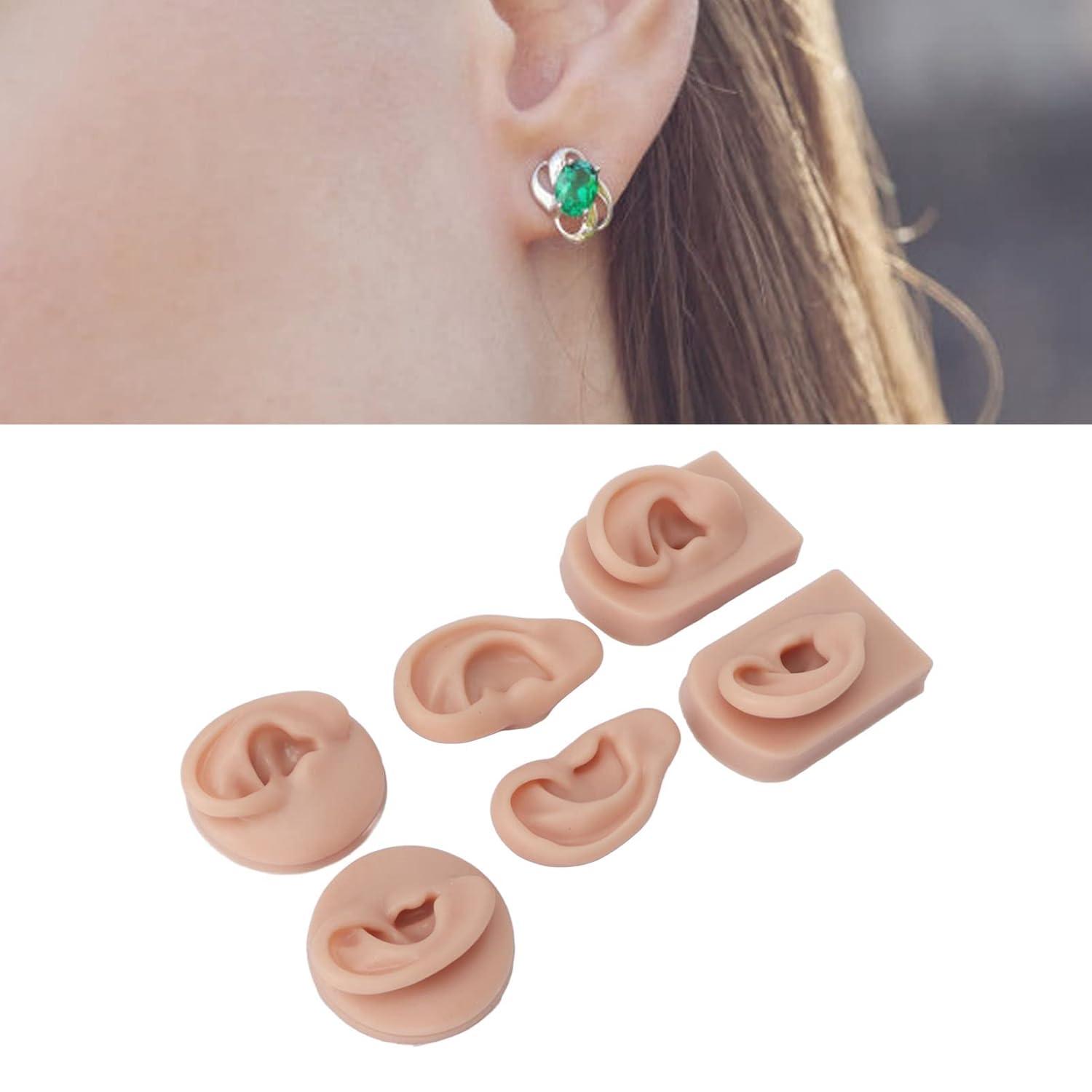 Soft Silicone Ear Models - 3 Pairs Flexible & Anatomically Correct for ...