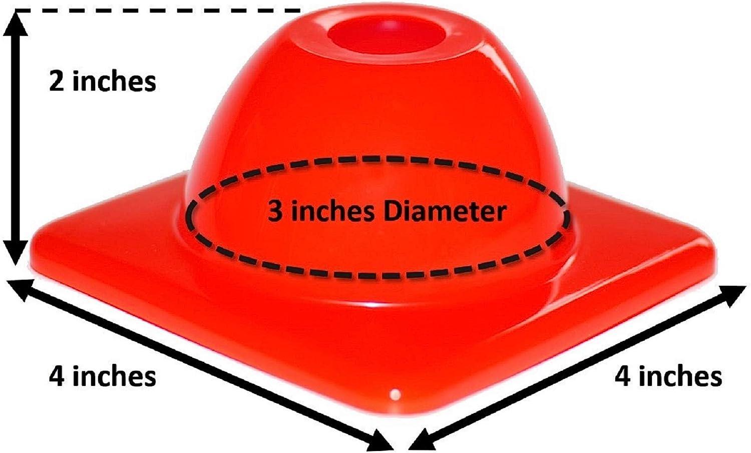 Versatyle 9in/6in/2in Set of 12 Heavy Duty Agility Training Cones ...