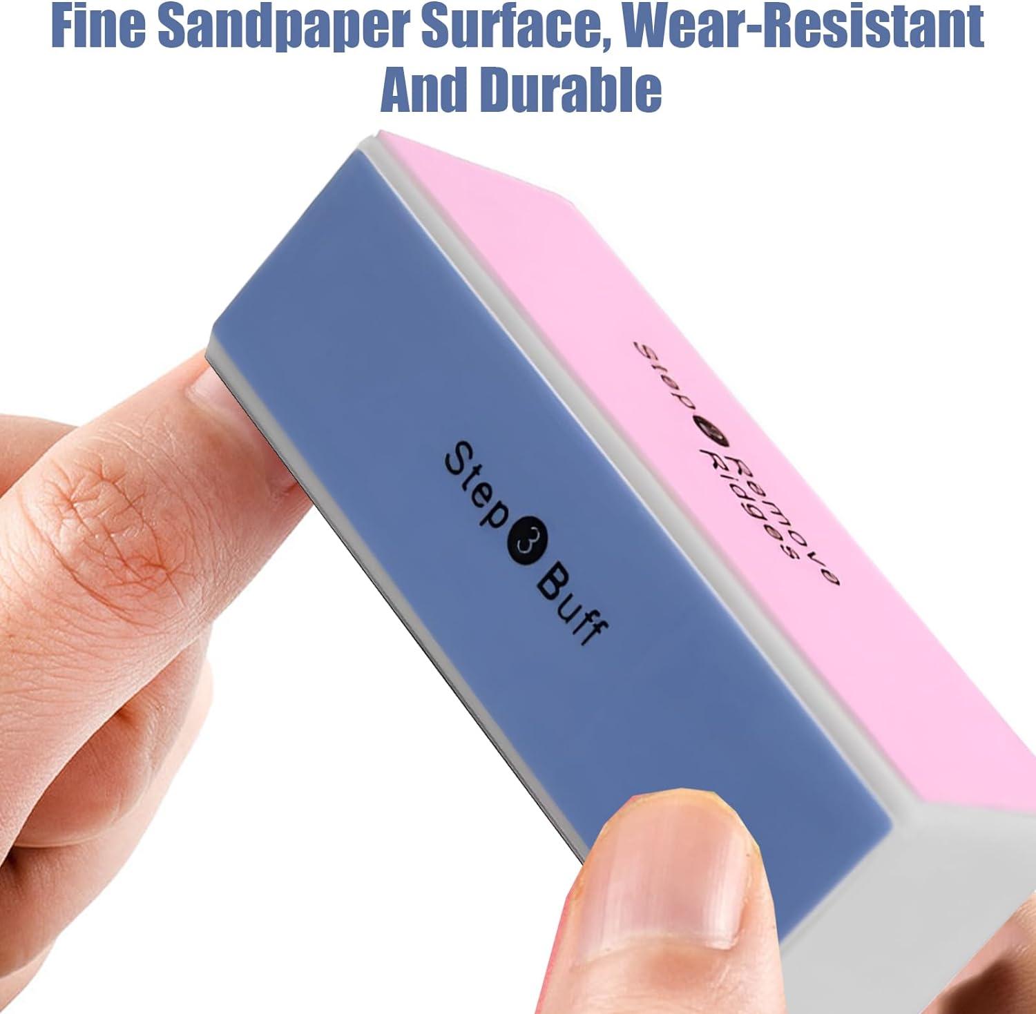 ALLWYOU 4-Sided Professional Nail Buffer Block for Natural Nails ...