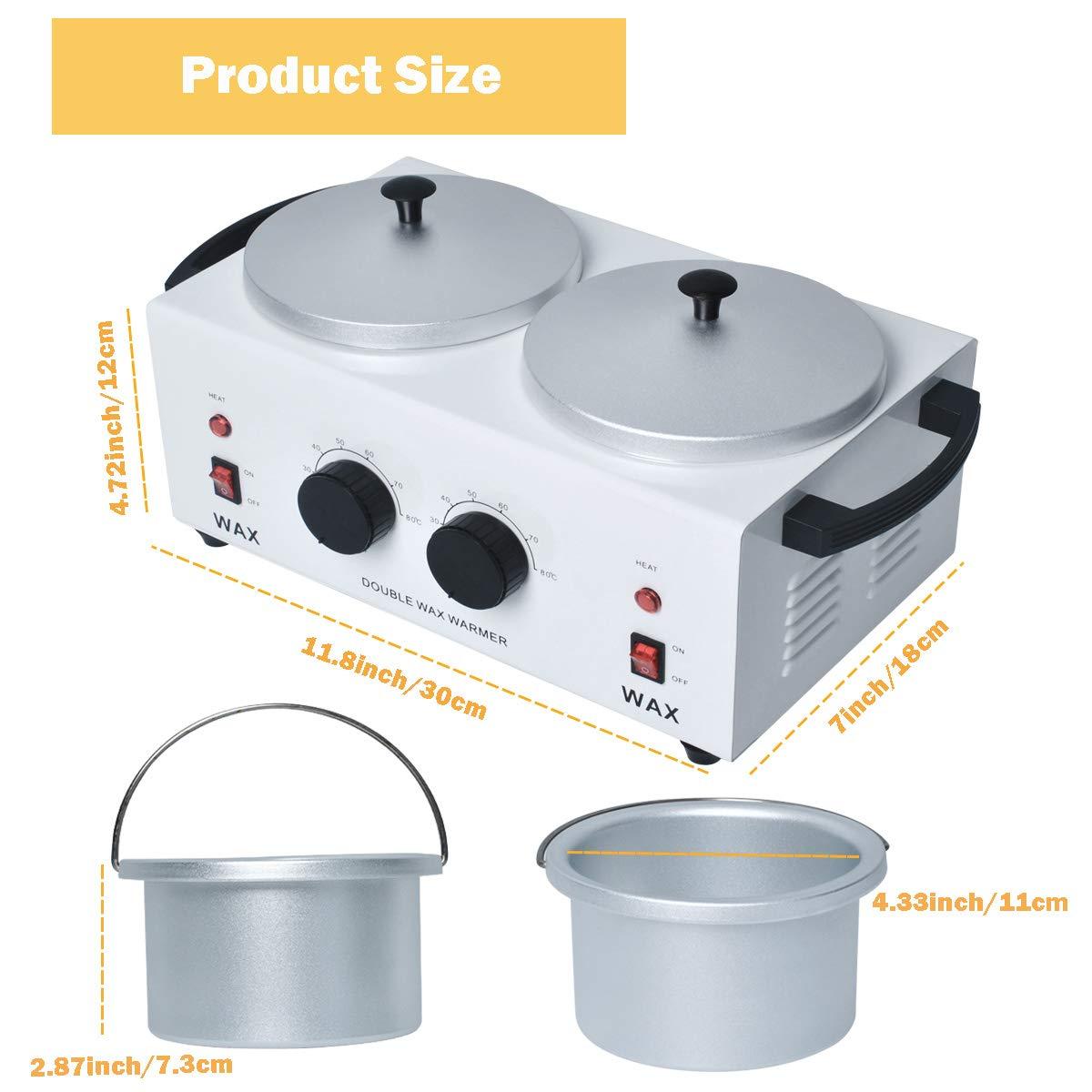 Professional Double Wax Warmer Hair Removal Machine | Adjustable ...