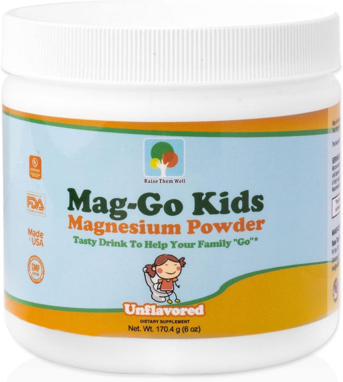 Kids Constipation Relief | Unflavored Magnesium | Safe for Kids | 90 ...