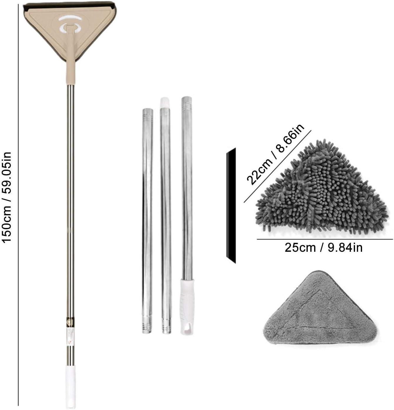 Mini Triangle Deep Cleaning Mop - 360 Degree Rotatable Window Cleaner ...