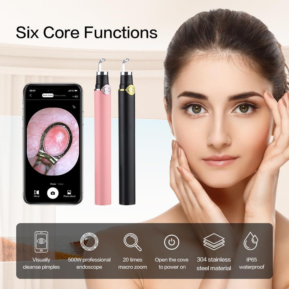 Blackhead Remover Tools Visible Pimple Popper Extractor Tool Kit with ...