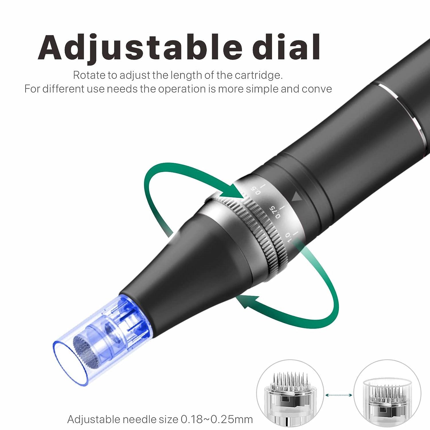 6-Speed LED Micro Needling Dermapen Machine with 7 Color Light Plasma ...