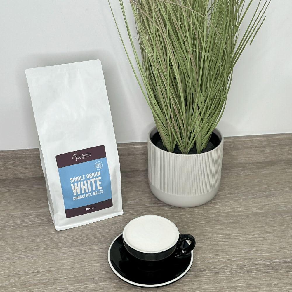 Indulgence Collection White Chocolate Melts 1kg - 30% Cocoa Hot ...