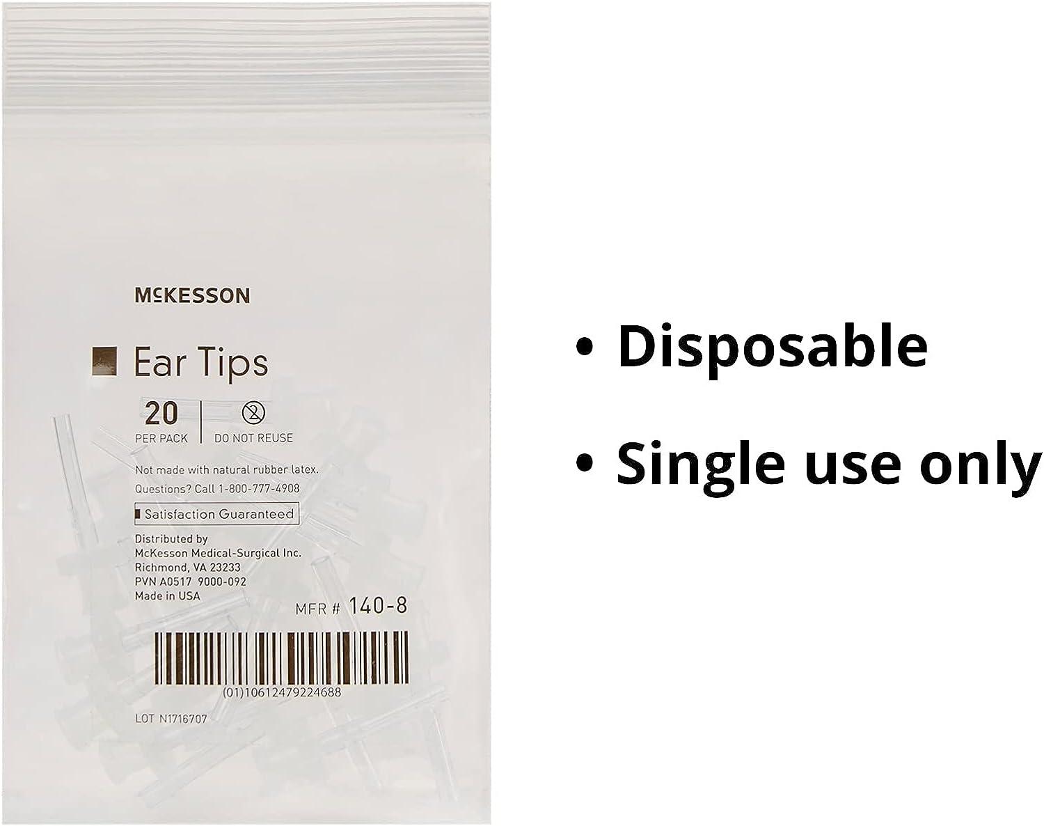 McKesson Ear Tips for Ear Wash System - Single Use Disposable - 20 ...