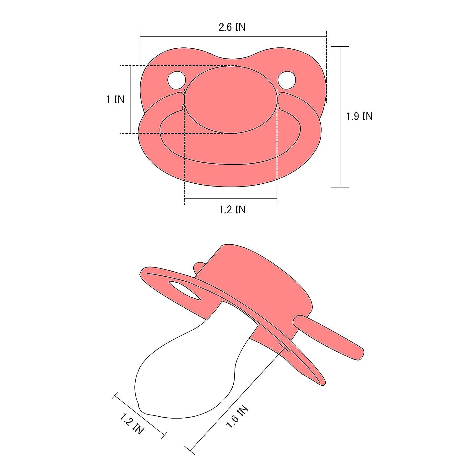 LittleForBig Pacifier BigShield Gen-1 Red - Adult Pacifier for ABDL ...