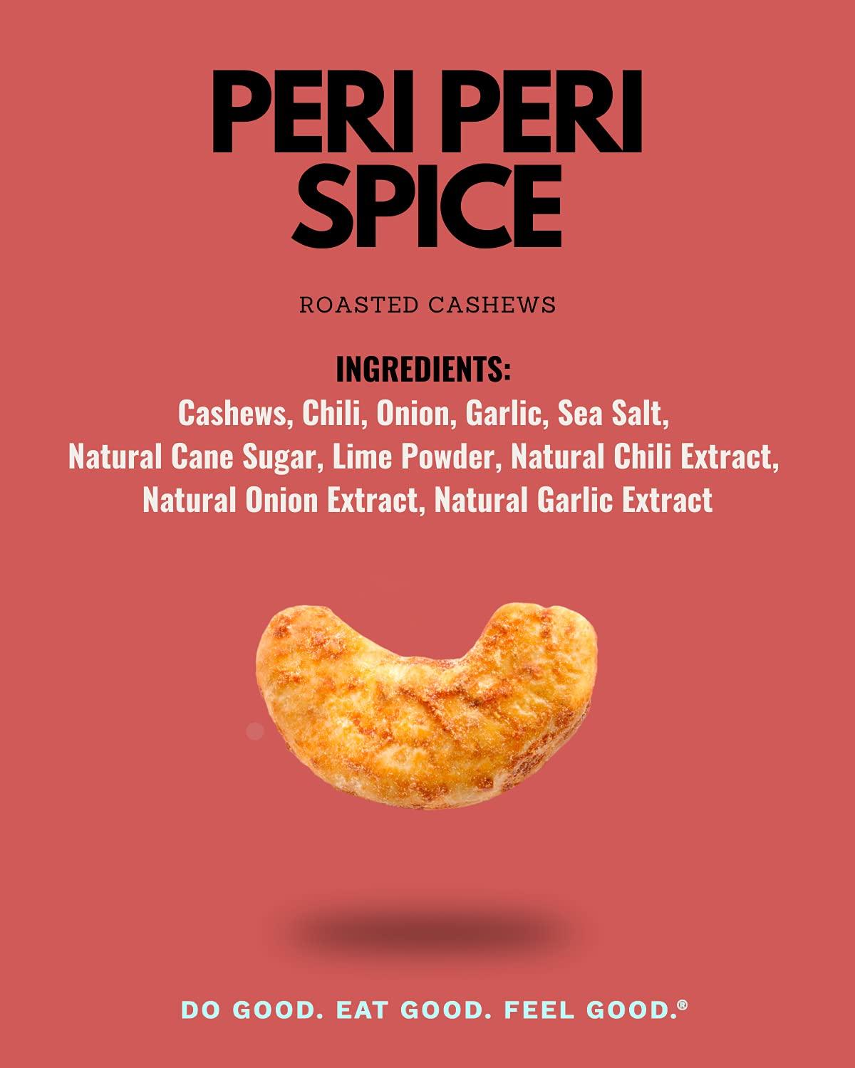 Peri Peri Cashews by Karma Nuts, Whole, Savory, Spicy, Roasted, Vegan ...