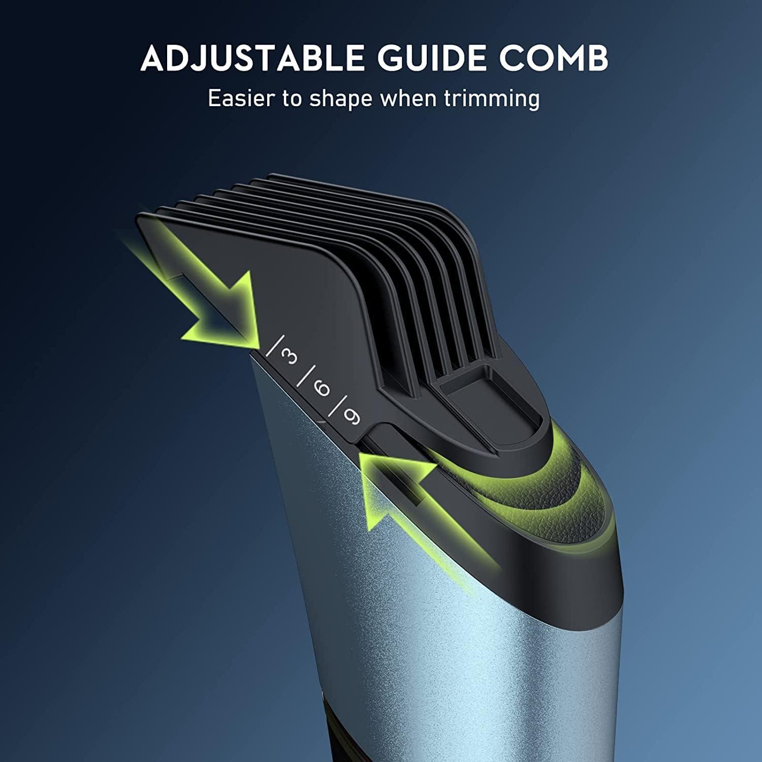 Kibiy Men's Body Groomer & Groin Hair Trimmer with LED Light ...