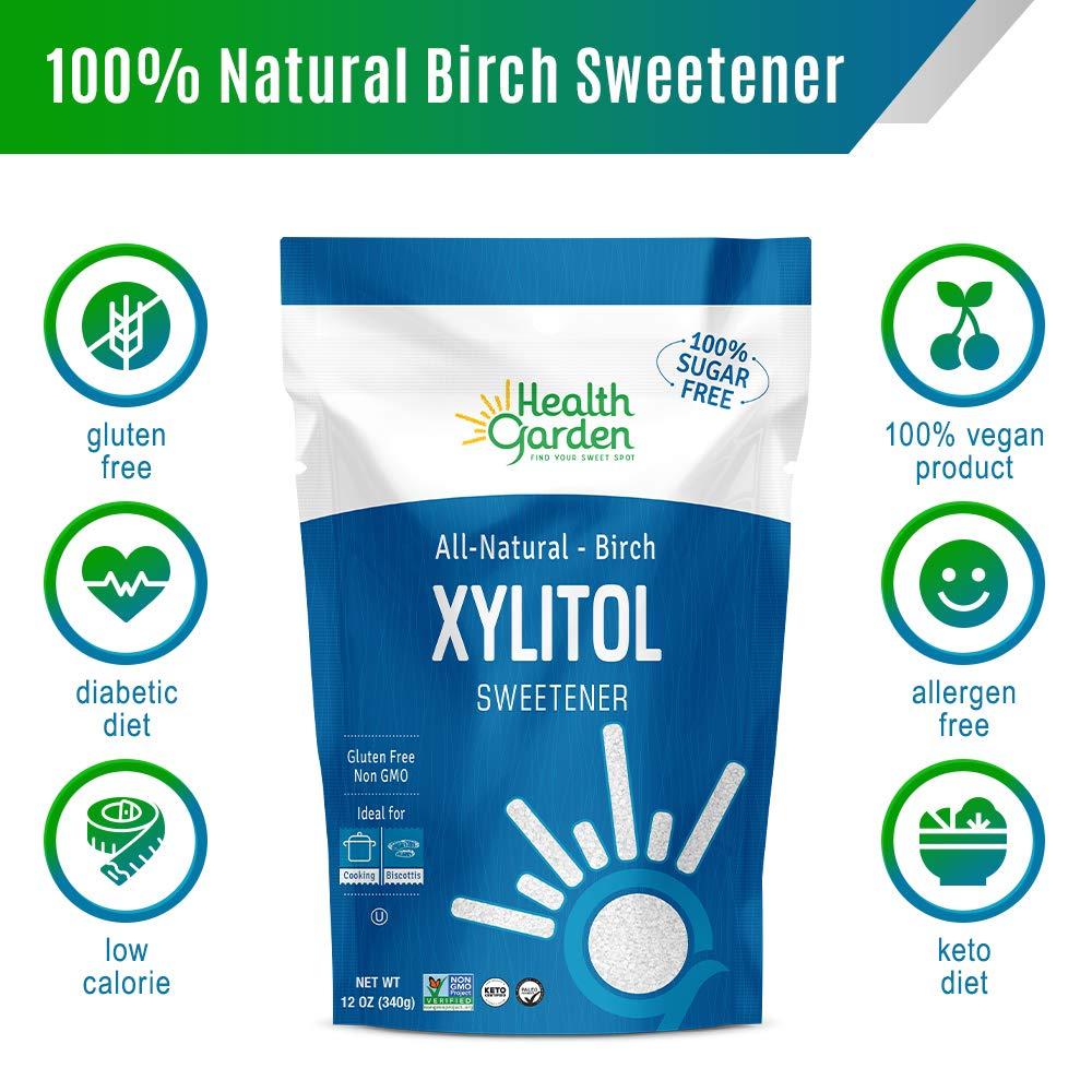 Health Garden Birch Xylitol Sweetener - Non GMO - Kosher - Made in USA - Keto Friendly | 5 lbs ...