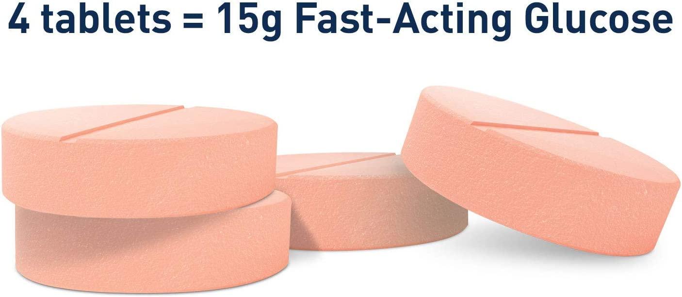 TRUEplus Glucose Tablets Orange Flavor 50ct Bottle - 3 Pack | 150 ...