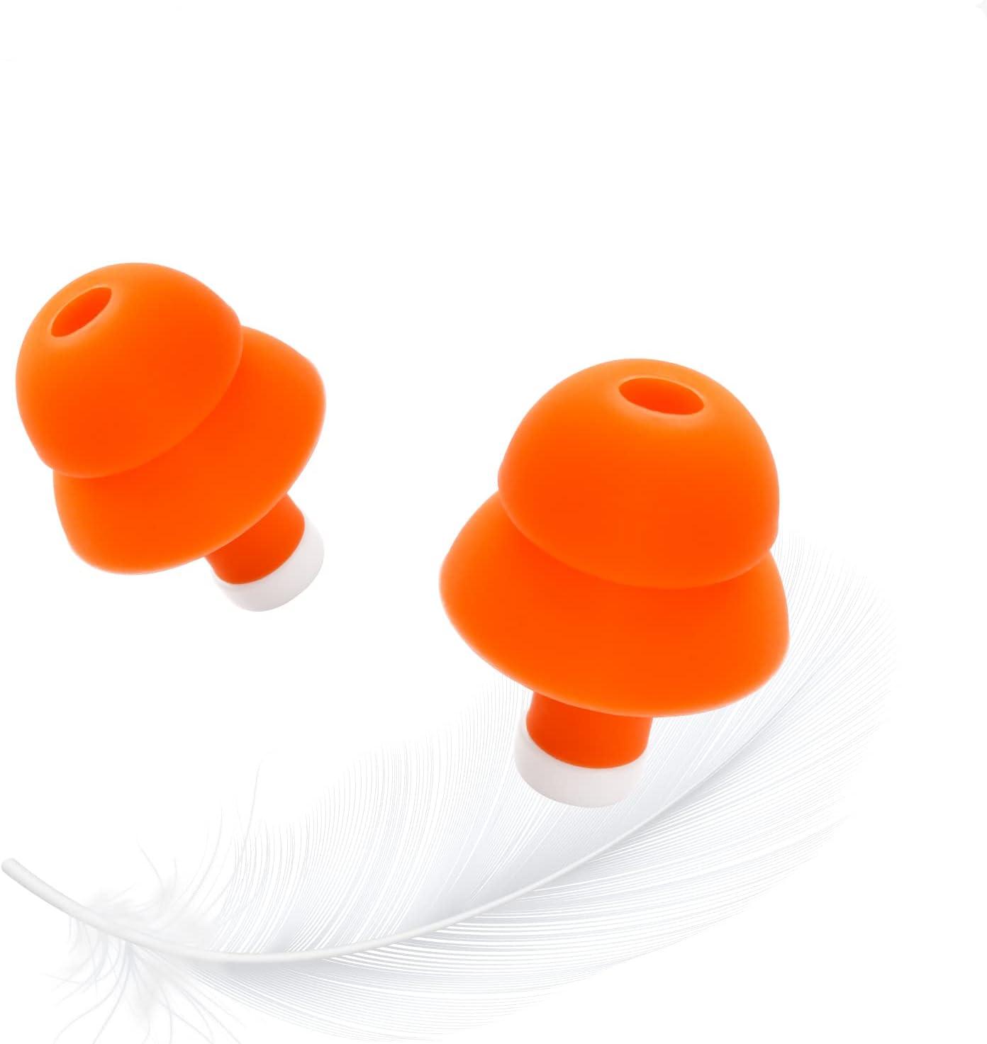 Silicone Soft Ear Plugs for Side Sleepers - 32dB Noise Reduction ...