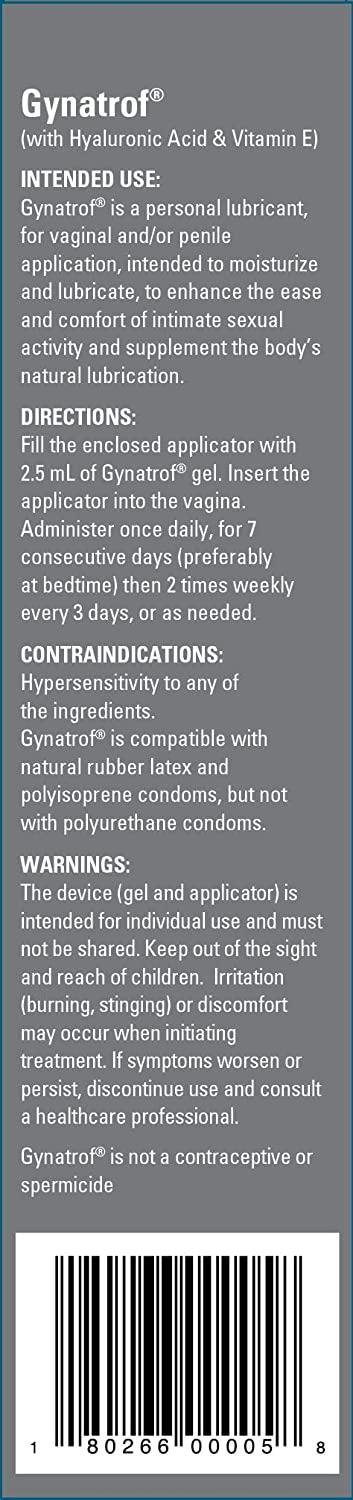 Gynatrof Vaginal Moisturizer with Hyaluronic Acid & Vitamin E - Fast ...