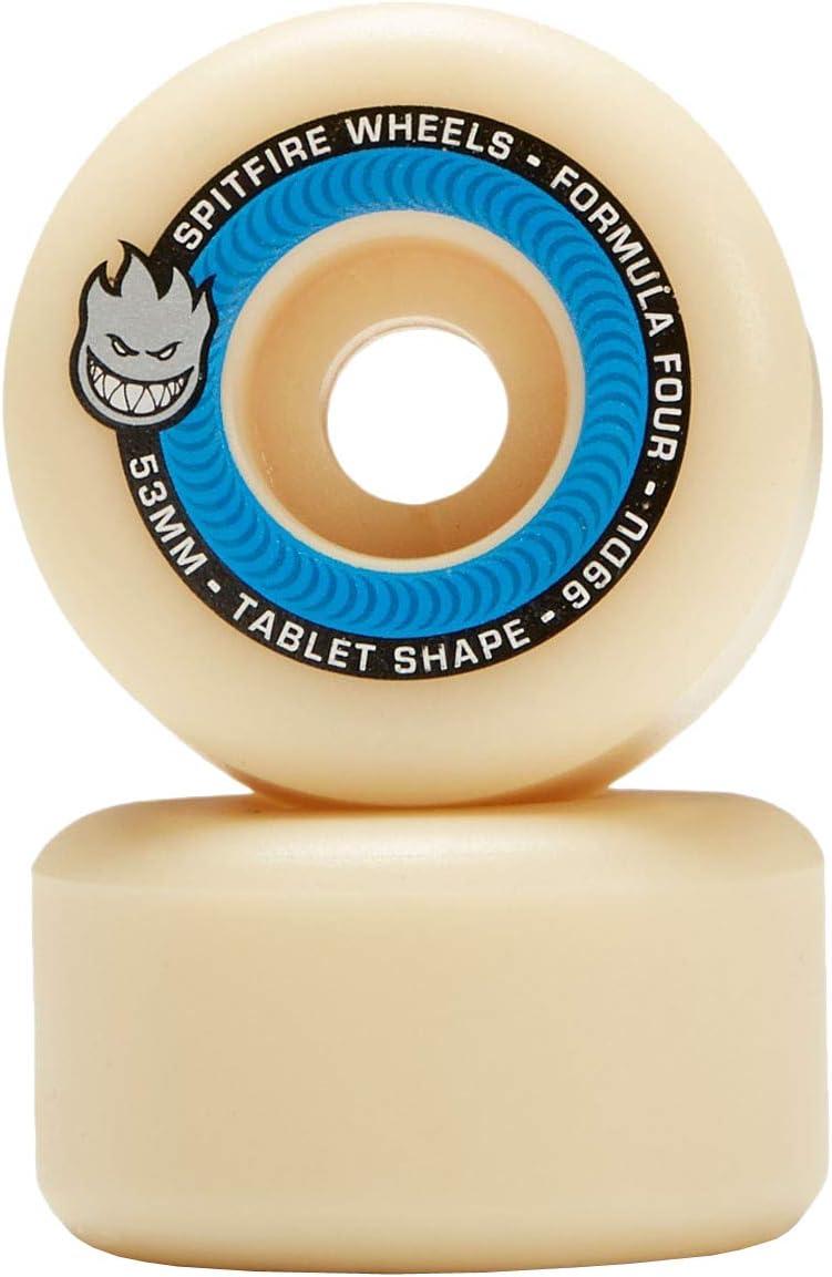 Spitfire Formula Four 99D Tablet Skateboard Wheels - 52mm White (Set of ...