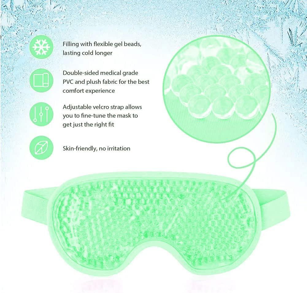 Gamufw Cooling Eye Mask Hot Cold Therapy Gel Eye Mask for Puffy Eye ...