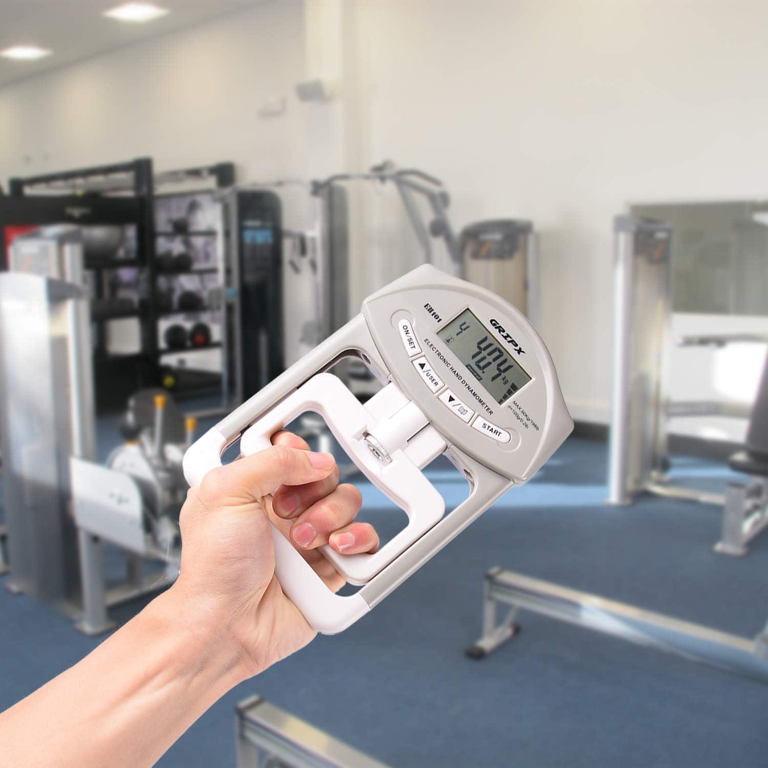 GRIPX Digital Hand Dynamometer | Electronic Grip Strength Meter - 198 ...