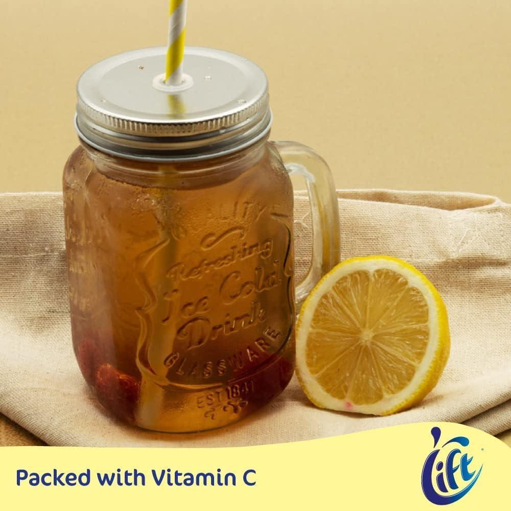 Instant Tea Bundle which Contains Lift Instant Lemon Flavour Tea 150g - Pack of 2 with Grocery ...