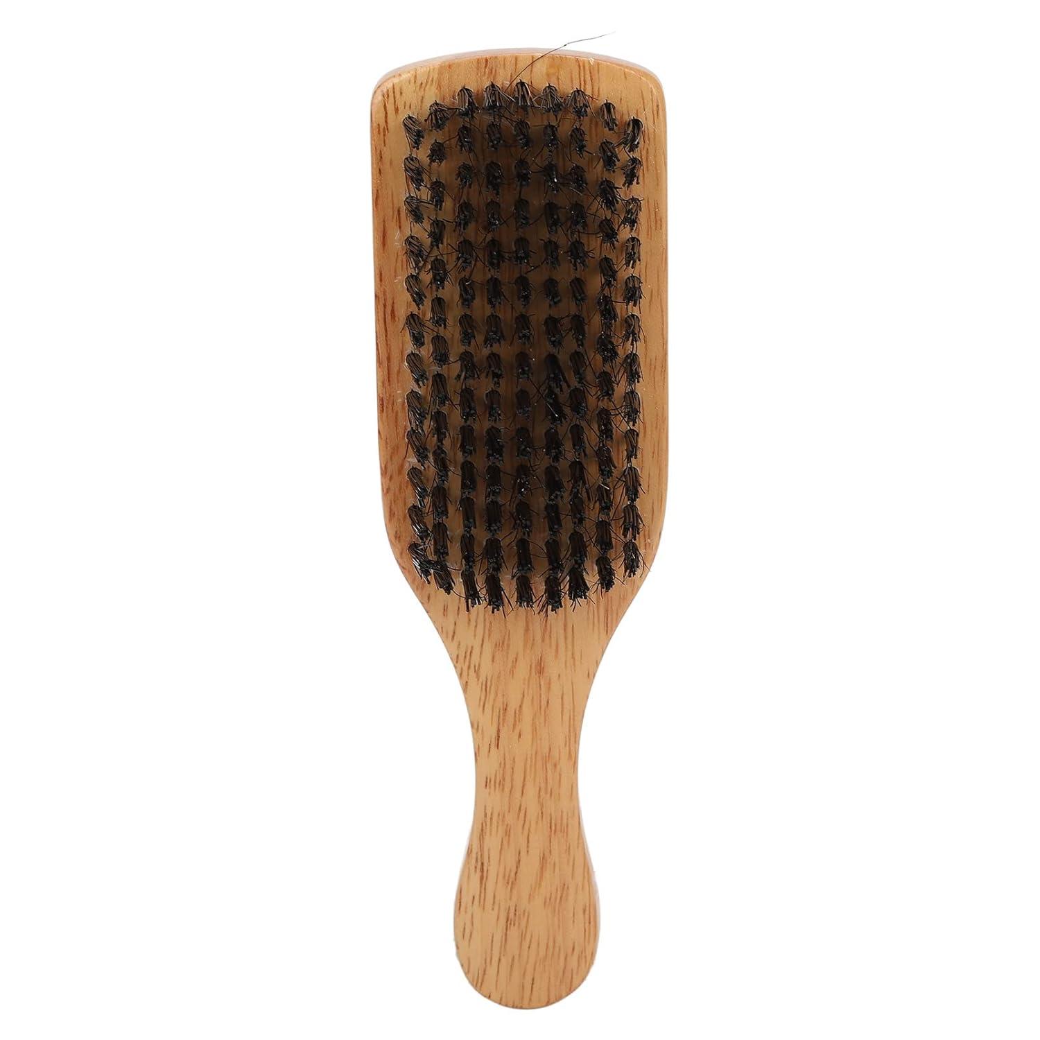 Double-Sided Hairbrush & Mustache Brush for Men | Rubber Wood Handle ...