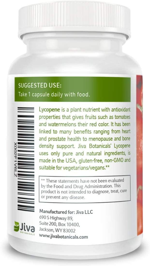 Jiva Botanicals Lycopene Supplement 30mg - Tomato Powder Extract ...