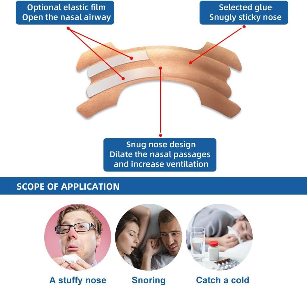 80-Piece Nasal Strips for Snoring Relief & Allergies | Anti-Snoring ...
