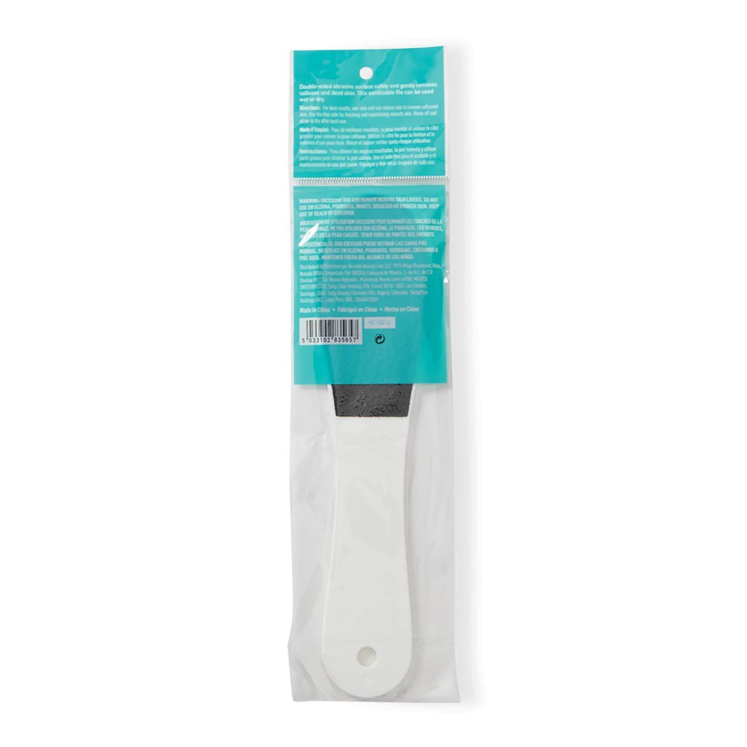 Heel to Toe White Sanitizable Foot File - Professional Grade Pedicure ...