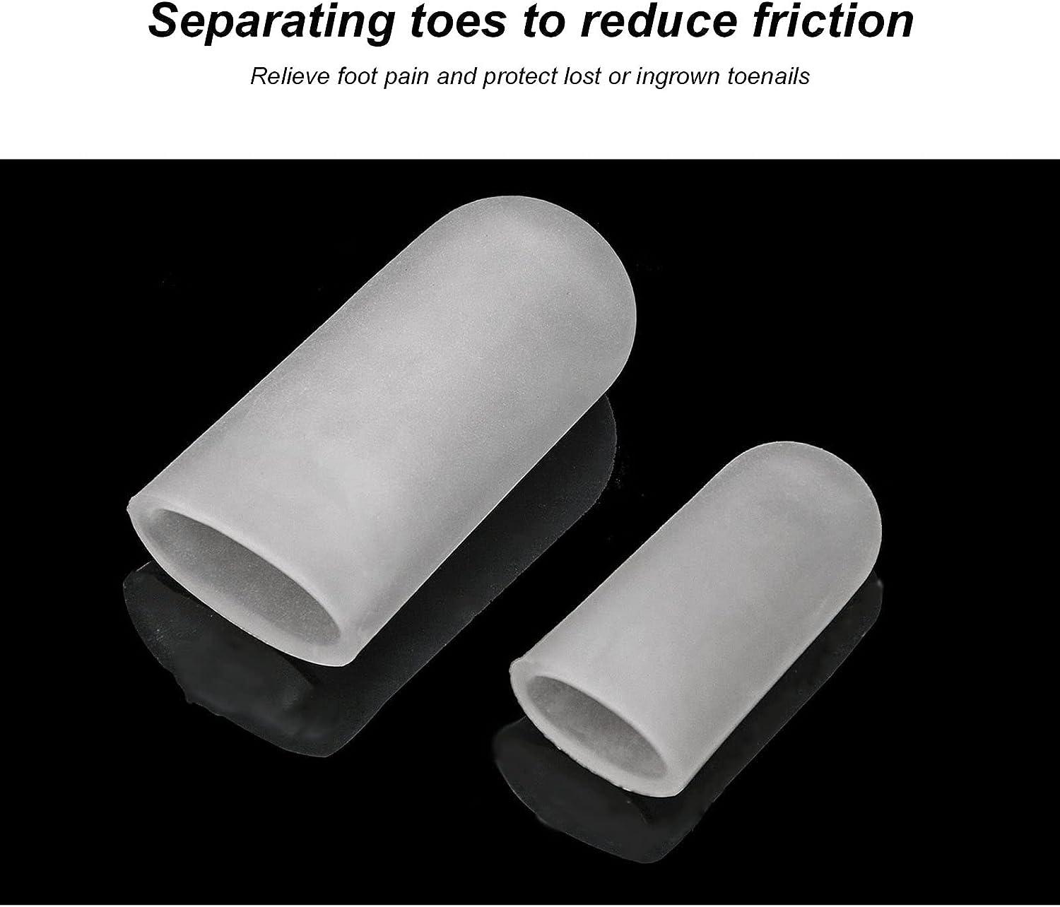 Silicone Toe Separators Guards - Pain Relief and Protection for Toes ...