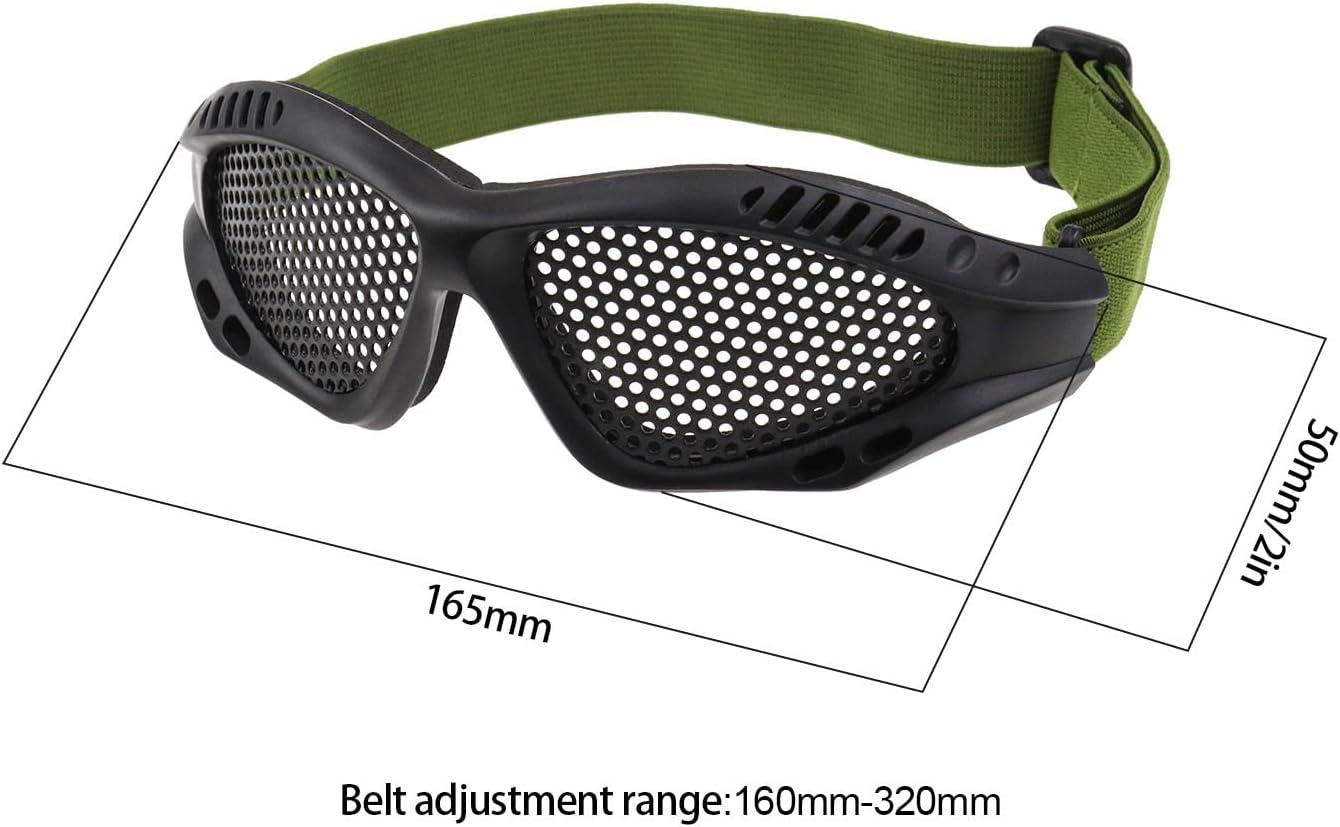Buy Tactical Military Camouflage Protective Metal Mesh Goggles ...