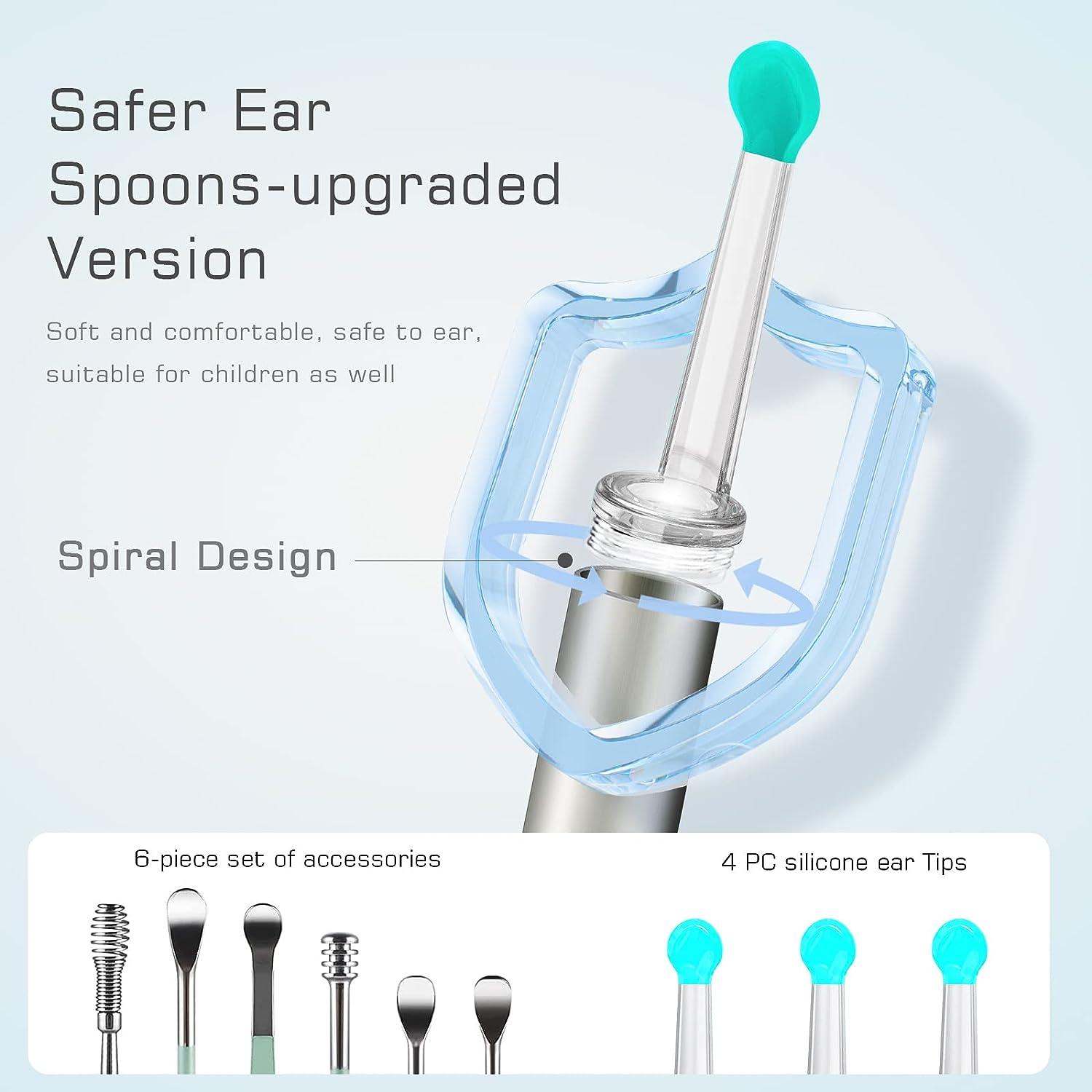 ZenRich Ear Wax Removal Tool with 300W Camera - Waterproof Wireless Ear ...