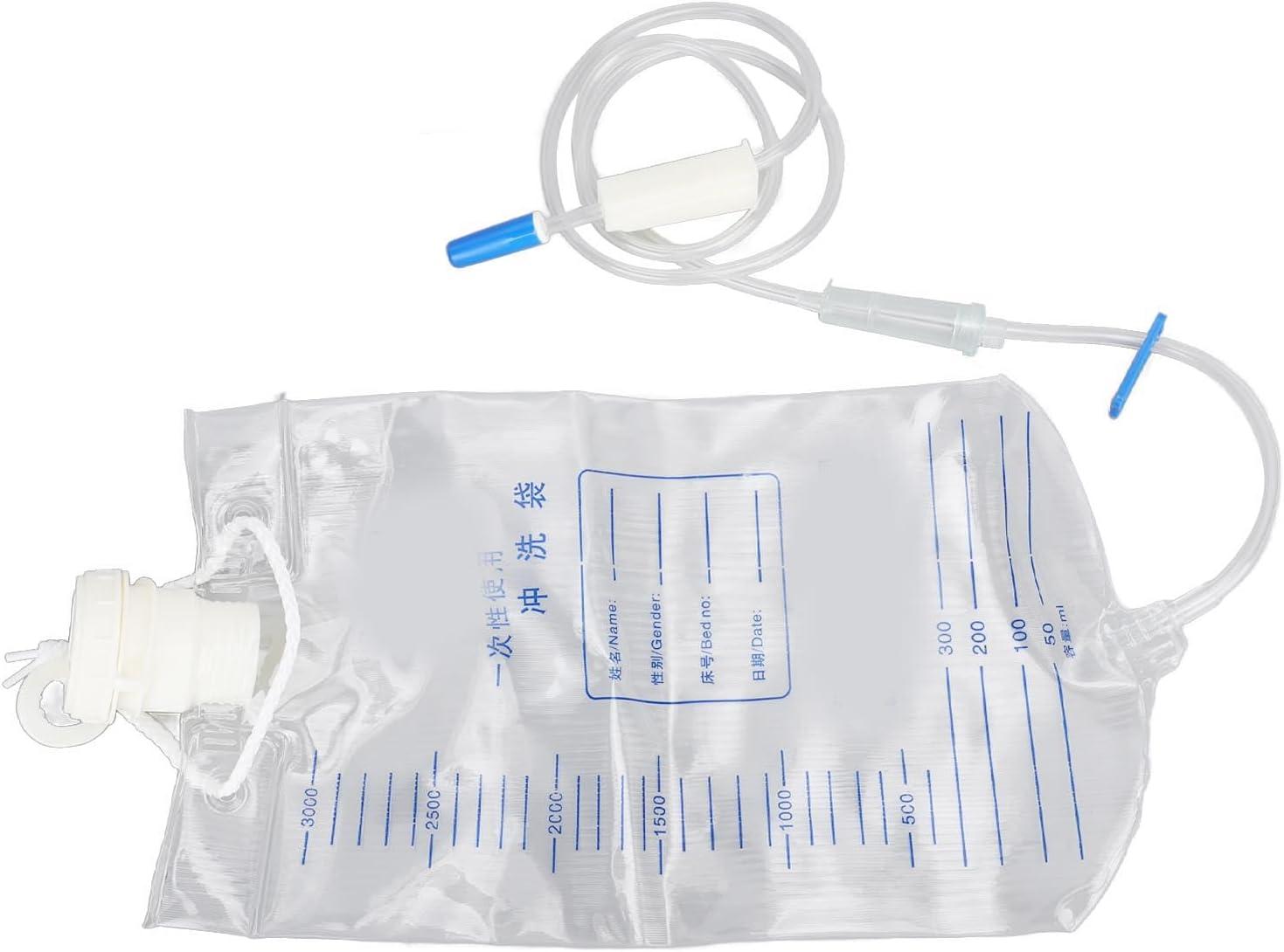 Penrux Clear Silicone Input Bag Set - 3000 ml Inlet Cleaning Bags with ...