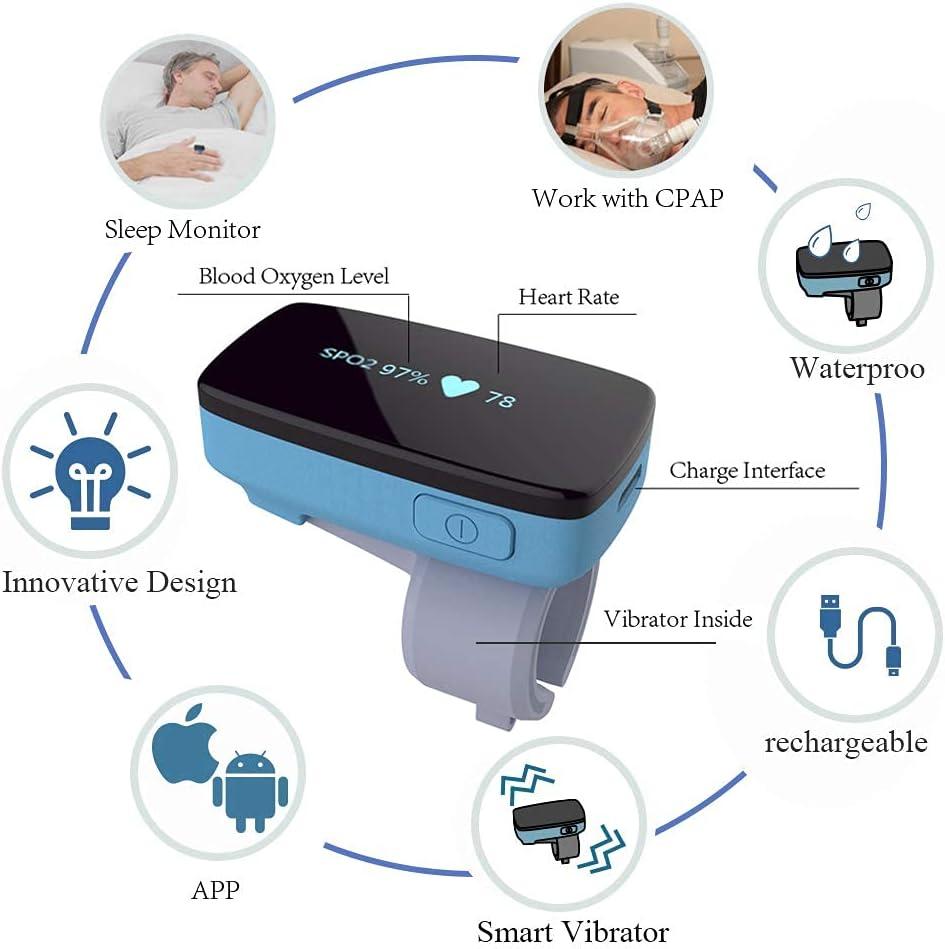 Buy Smart Sleep Monitor with App - Bluetooth Vibration Alarm Heart Rate ...