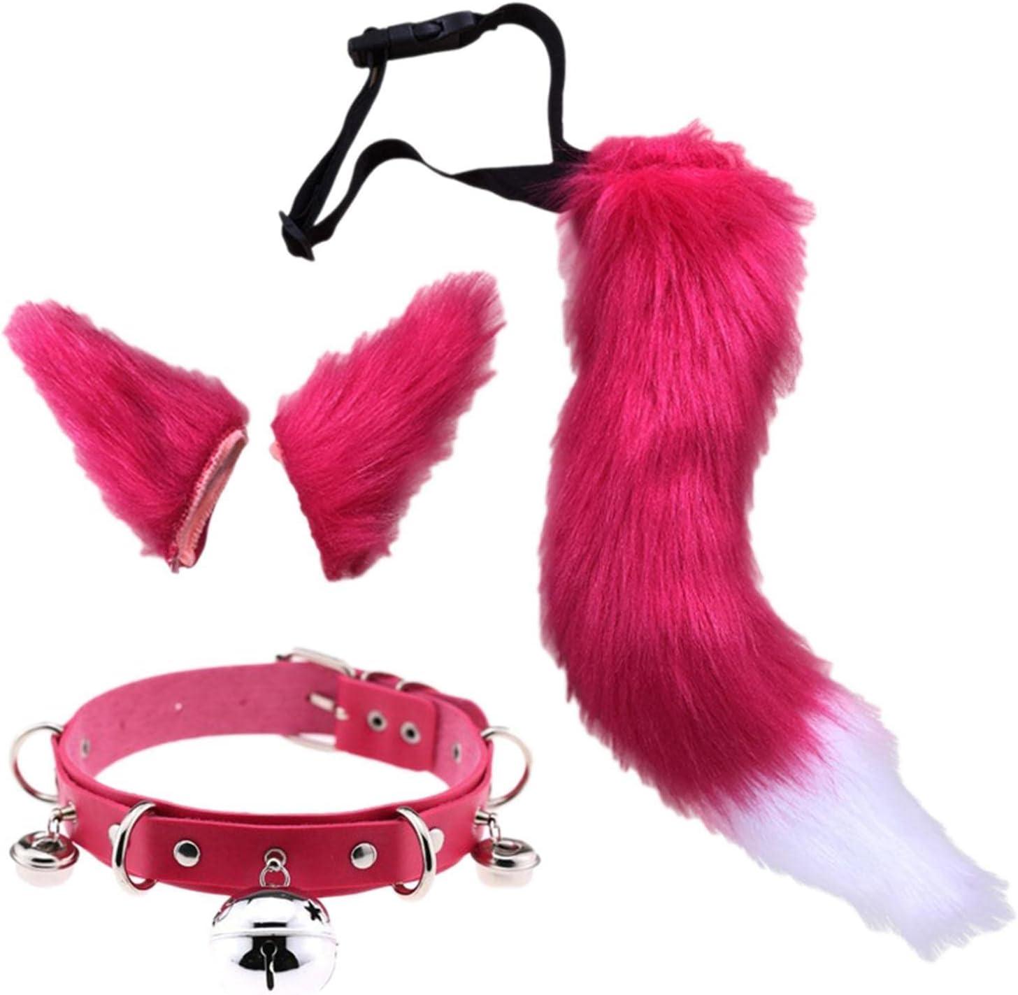 Faux Cat Ear Tail Set - Fake Cat Ear Tail Set | Faux Cat Ears Hair Clip ...