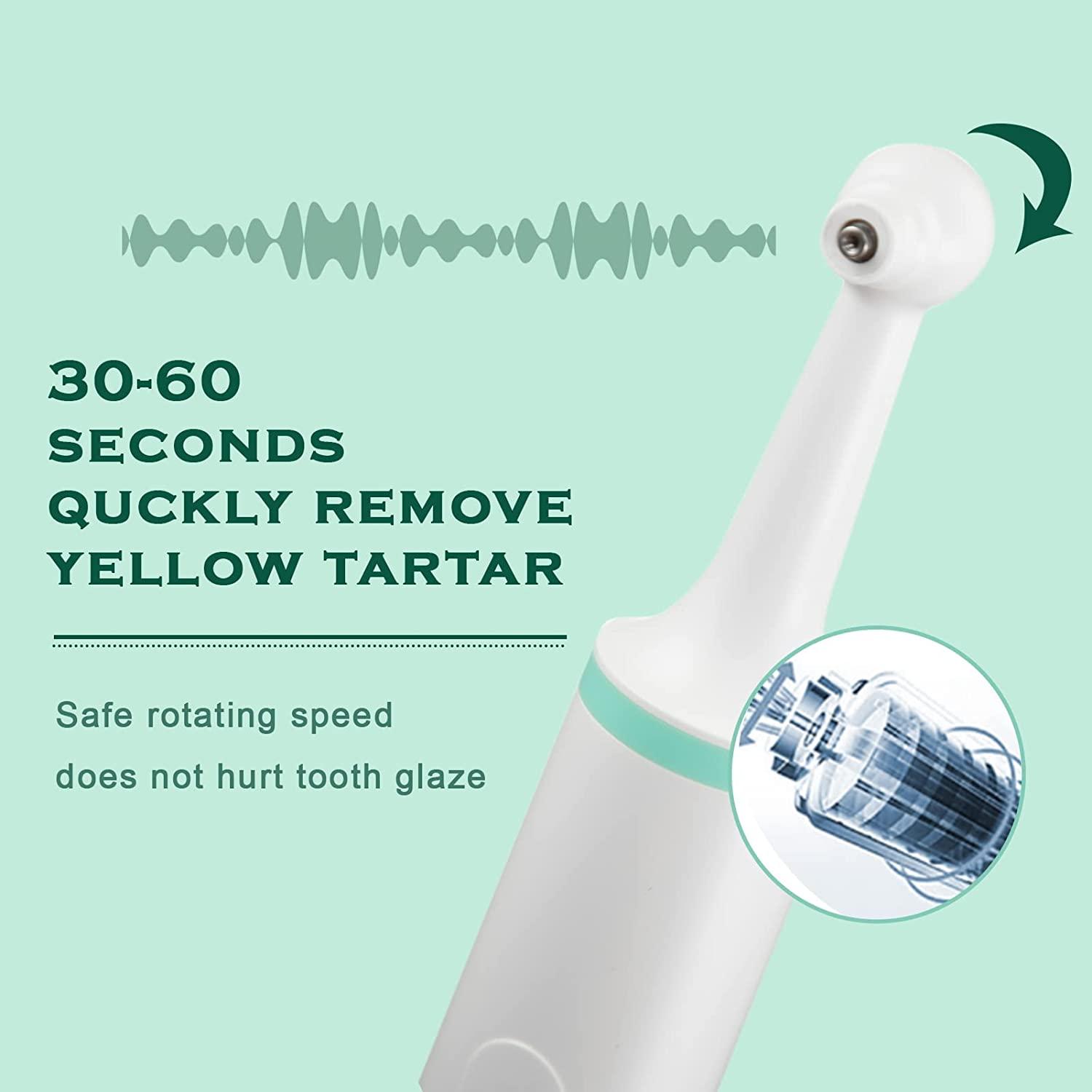 LINKYCARE Electric Tooth Polisher with 8 Replacement Heads - Dental ...