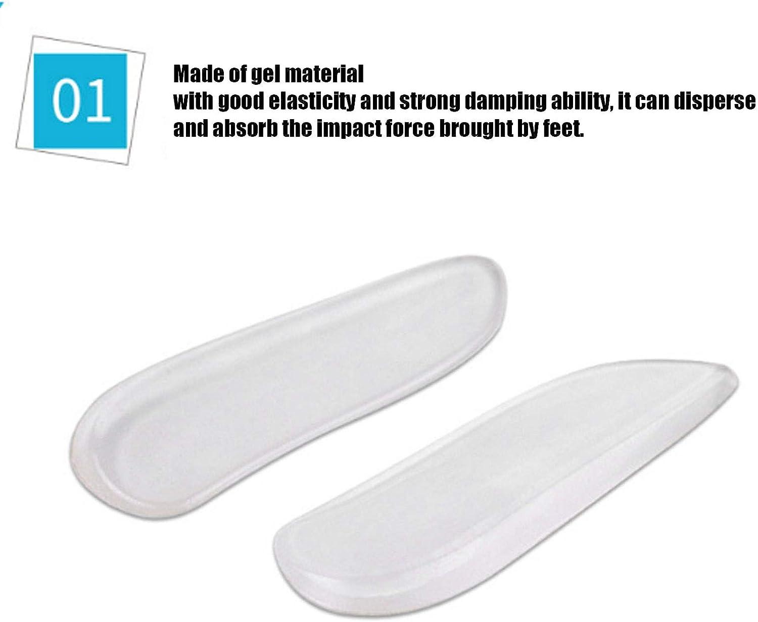 5 Pairs/set Medial Lateral Heel Wedge Silicone Insoles - Corrective Gel ...
