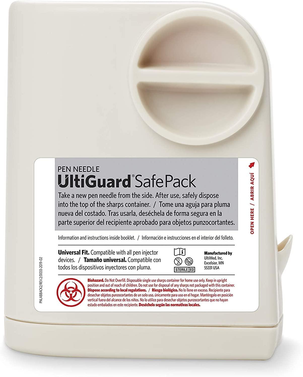 All-in-One UltiGuard Safe Pack Pen Needles and Sharps Container for at ...