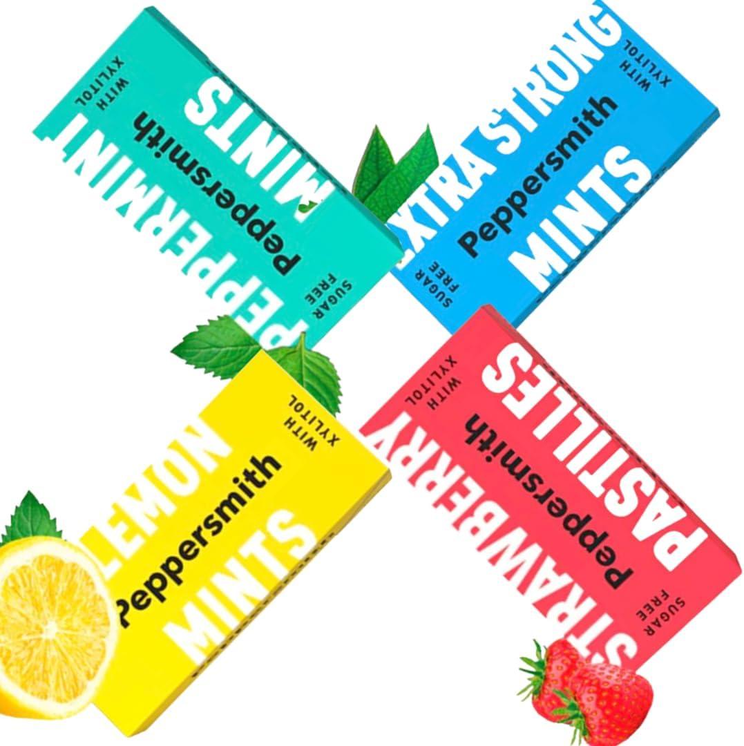 Selection Box of Extra Strong Dental Mints Lemon Dental Mints ...