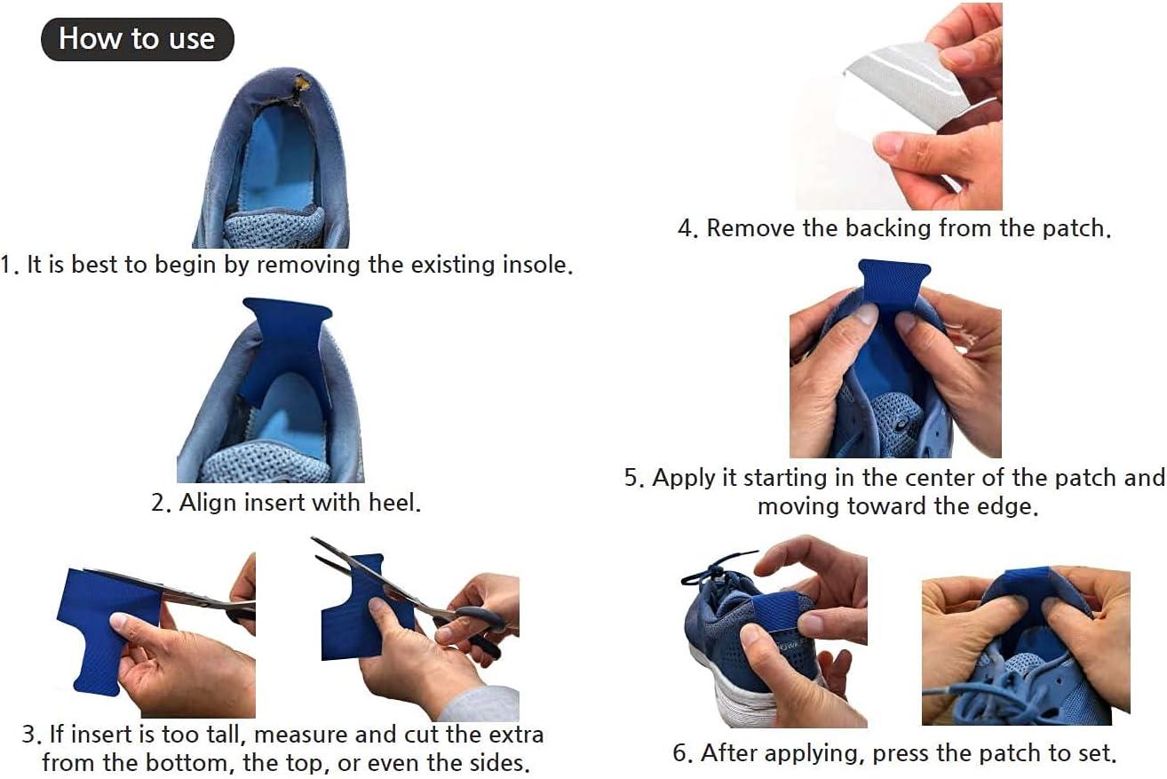 Black Shoe Heel Repair Patch Kit - Prevents and Fixes Lining Holes ...