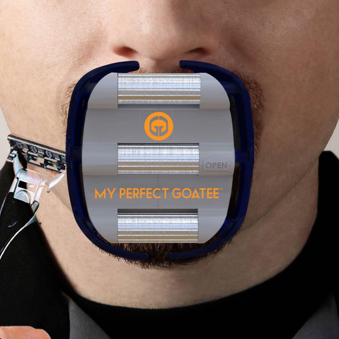 Men's Goatee Shaving Template - Achieve Perfect Shape Every Time - Adjustable for Van Dyke ...