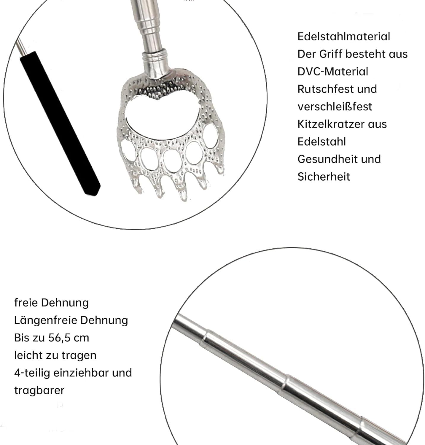 Buy Koboko Stainless Steel Back Scratchers - 2-piece Telescopic ...