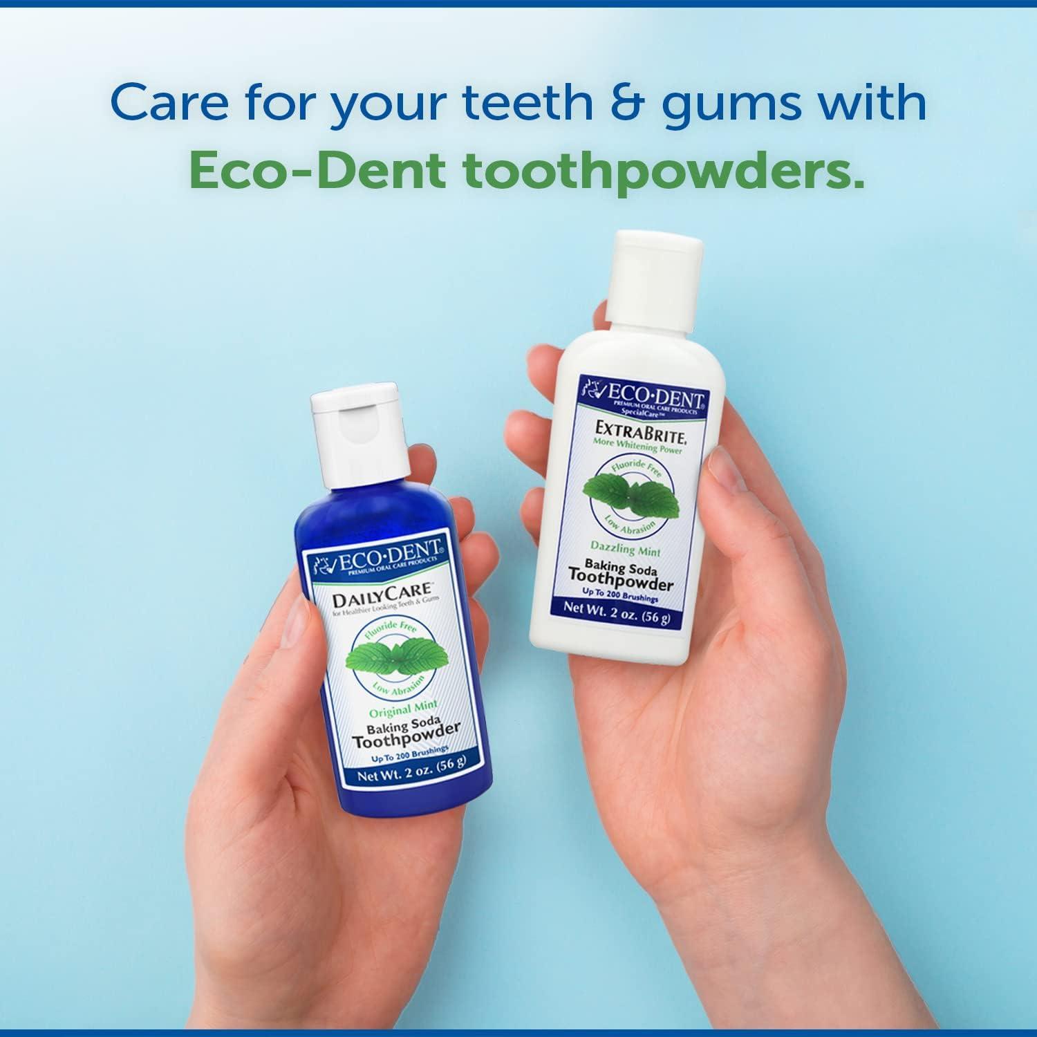 EcoDent Daily Care Baking Soda Tooth Powder | Fluoride-Free Low ...