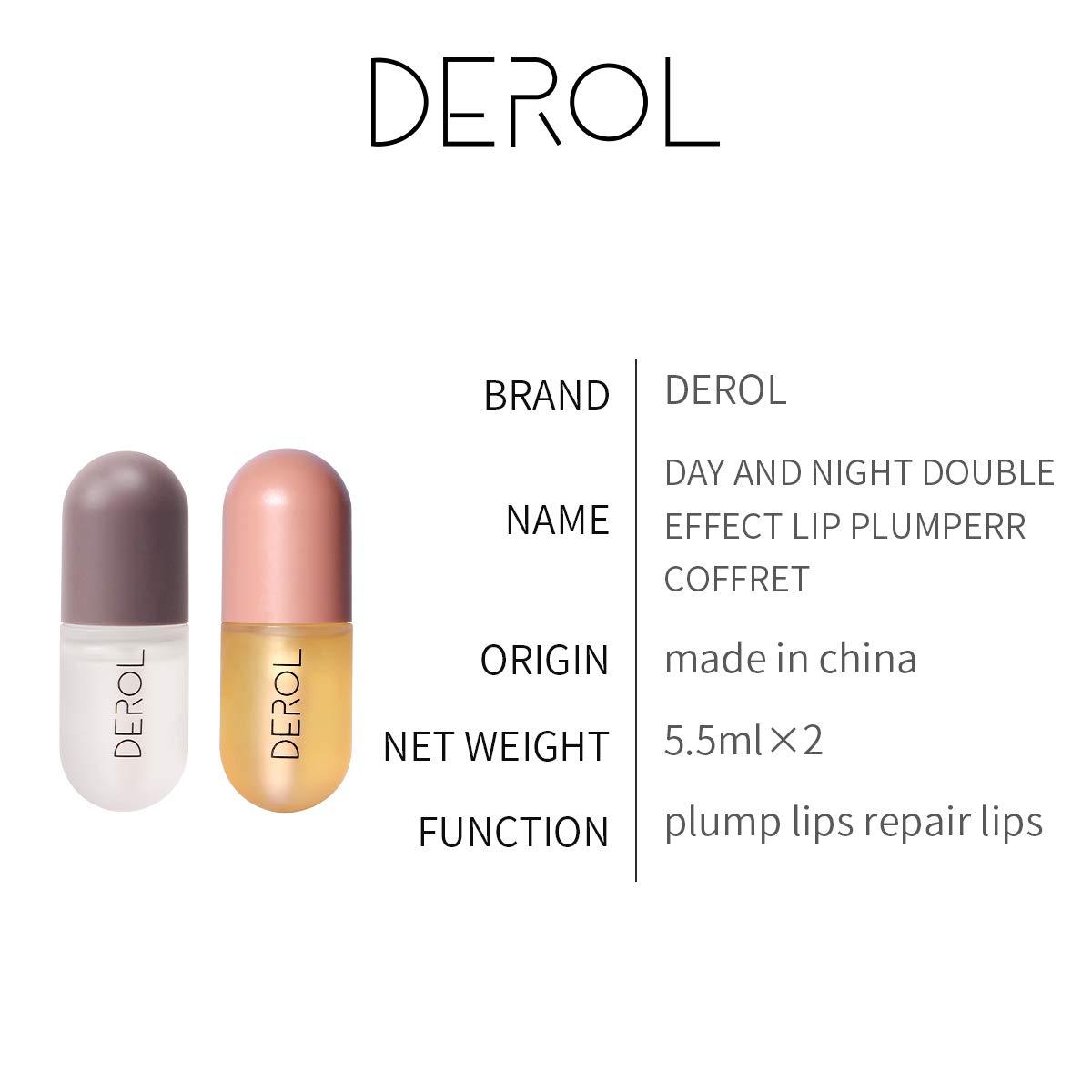 DEROL Lip Plumper Set - Natural Lip Gloss for Fuller and Moisturized ...