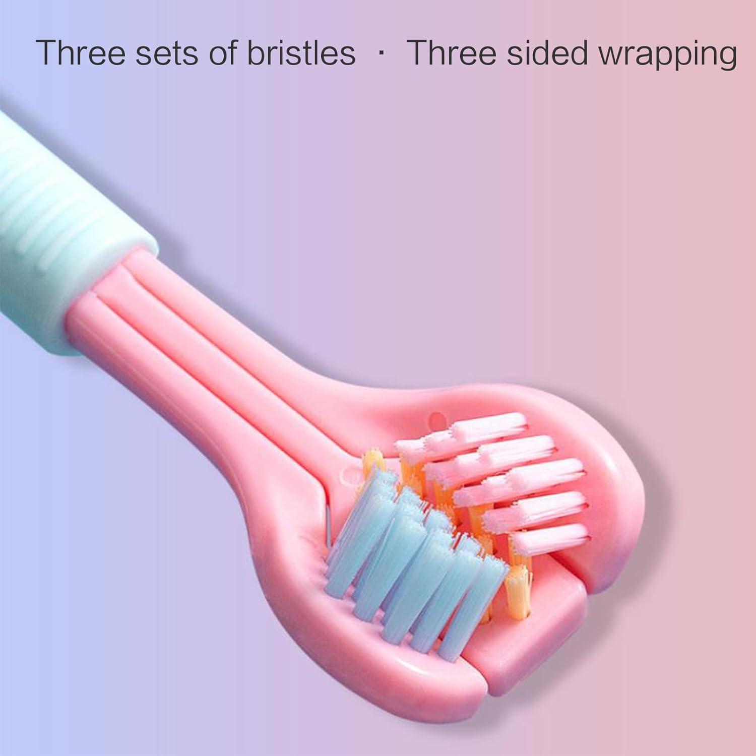 Travel Toothbrush - 3 Angled Bristles for Complete Gum Care | Sensory ...